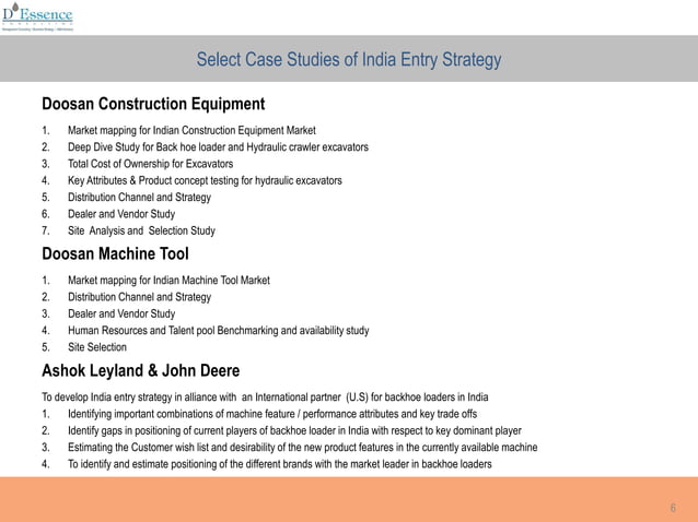 INDIA ENTRY STRATEGY | PDF | Management Consulting Industry | Industries