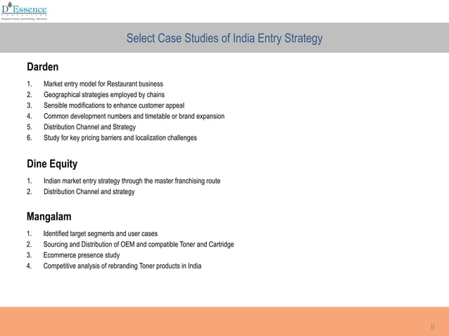 INDIA ENTRY STRATEGY | PDF | Management Consulting Industry | Industries