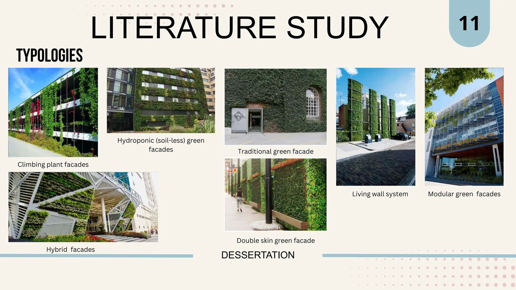 dessertation.ppt on green facades in building | PPTX