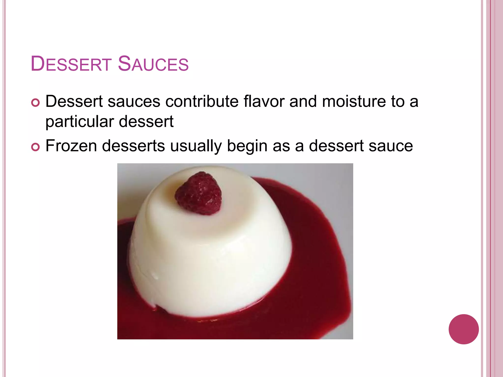 Desserts and sauces | PPTX