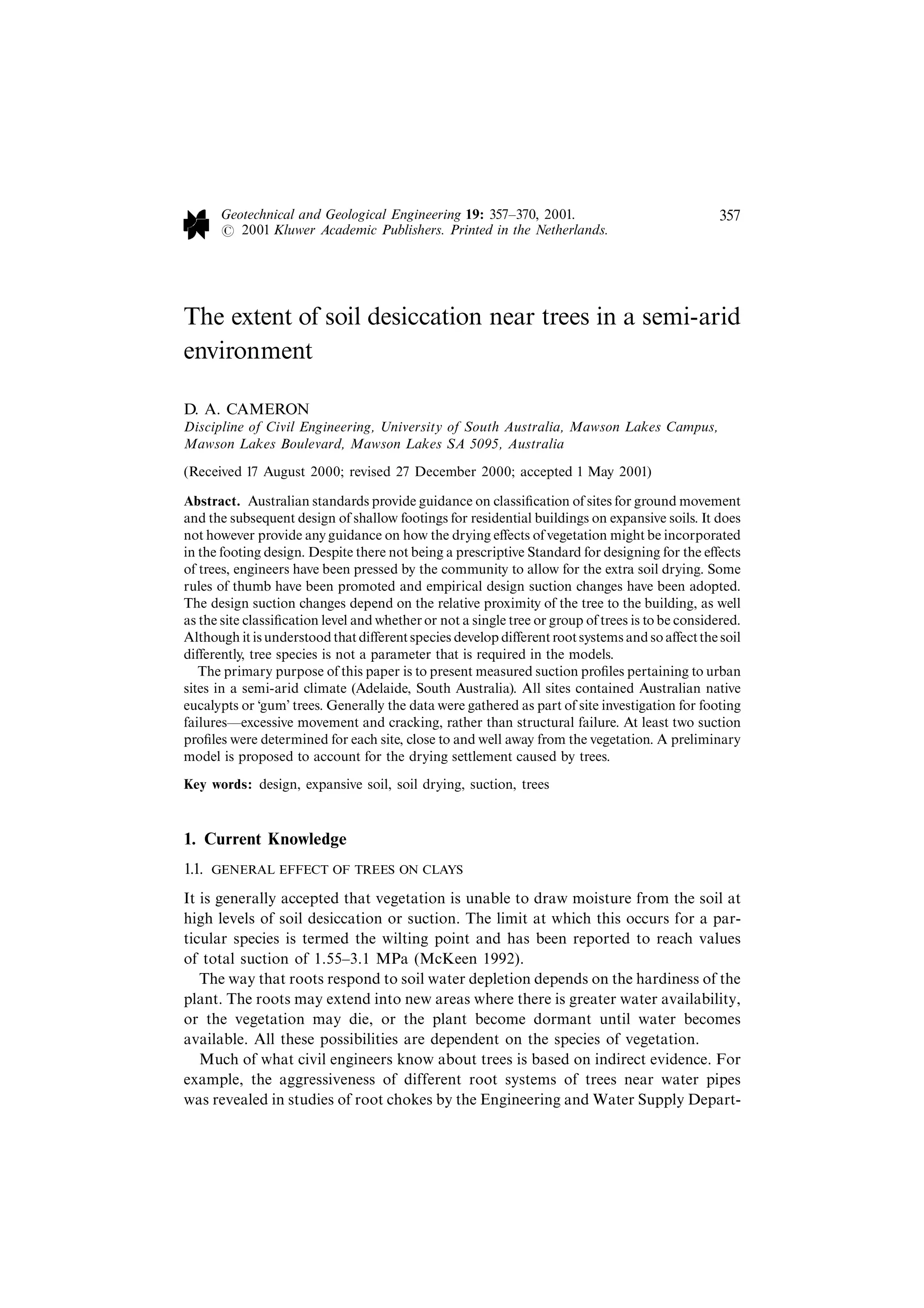 Dessication near trees cameron 01 | PDF