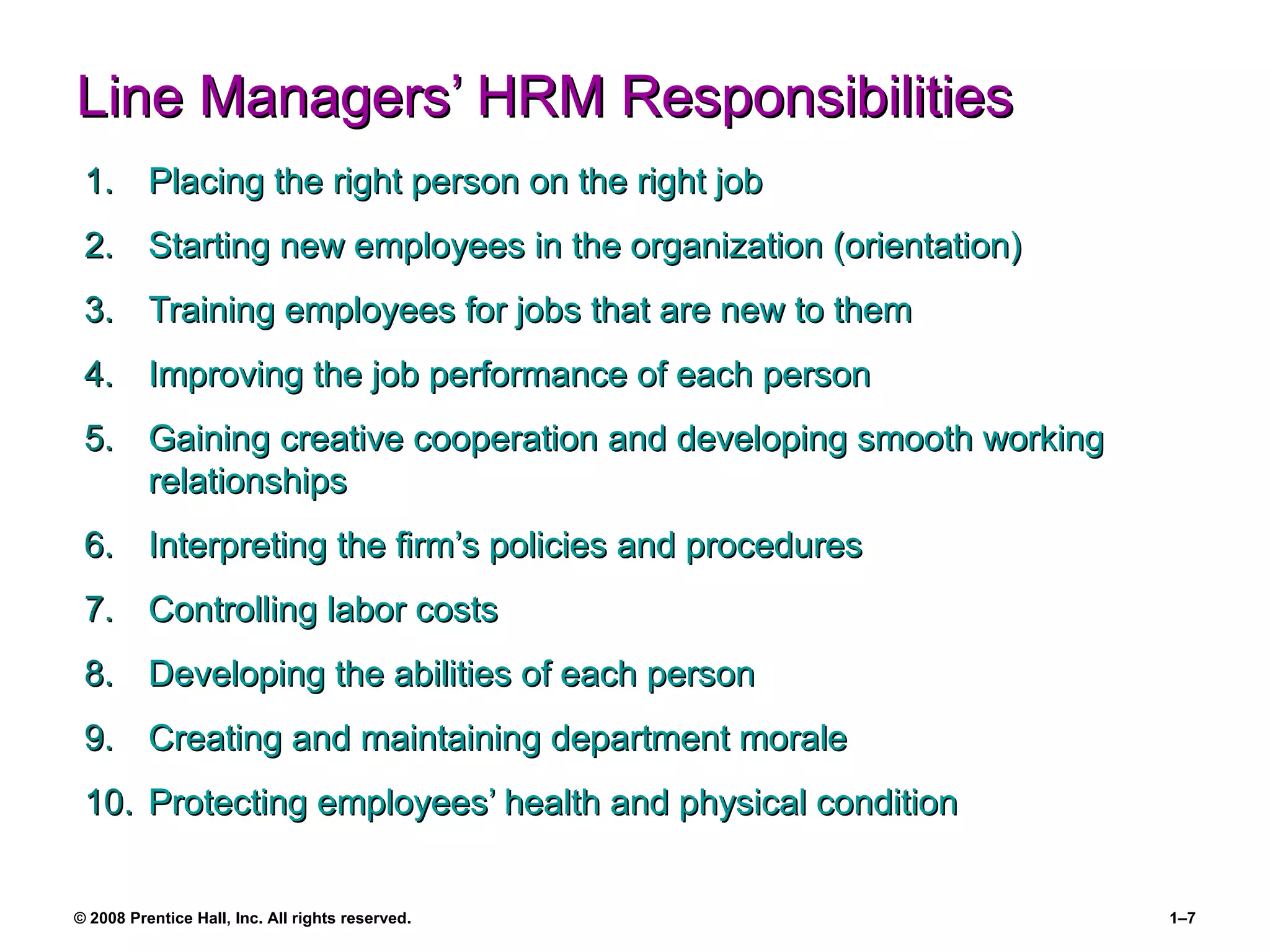 The strategic Role of HRM | PPT