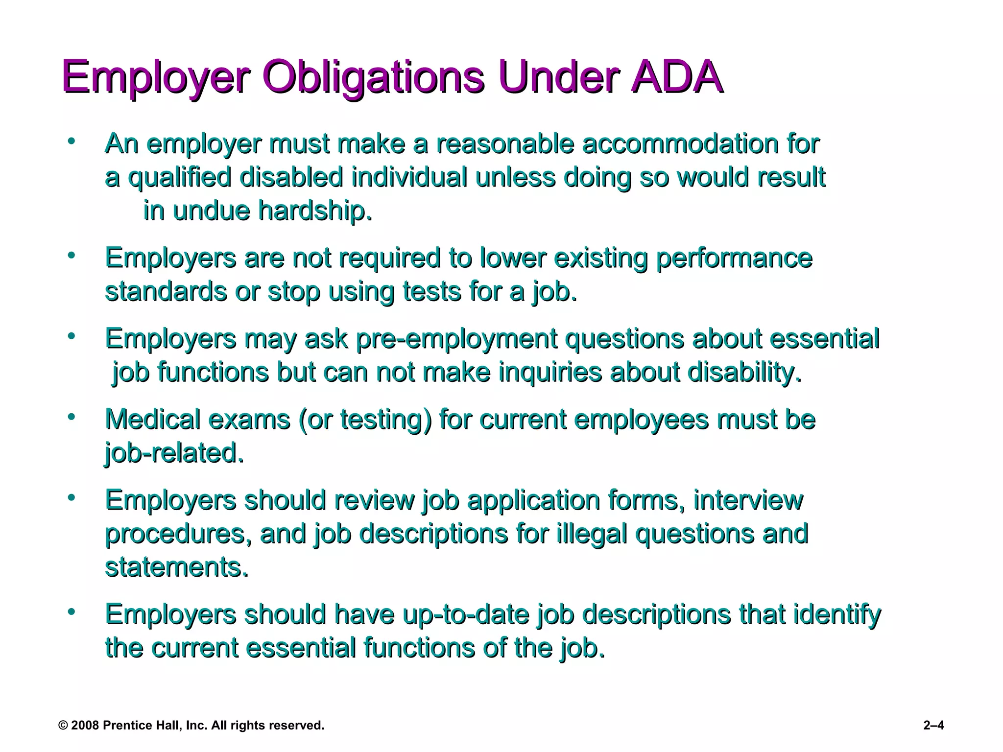 Dessler ch 02-equal opportunity and the law | PPT