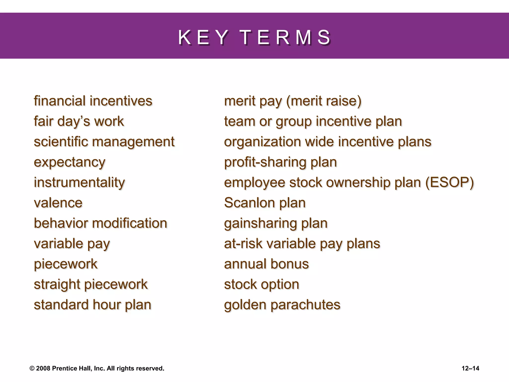 Dessler ch 12-pay for performance and financial incentive | PPT