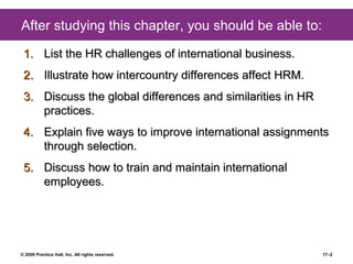 Dessler ch 17-managing global human resources | PPT
