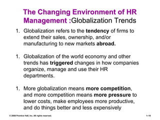 dessler_ch1.ppt | Human Resources | Business