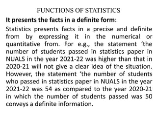 DES STAT-DEFINTION.pptx-discriptive statistics as part of economics | PPTX