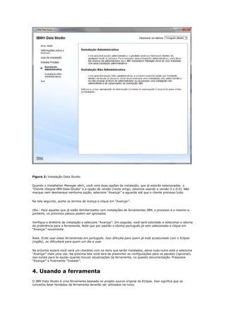 Introdução ao IBM Data Studio | DOCX