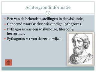 De stelling van pythagoras 2 | PPTX