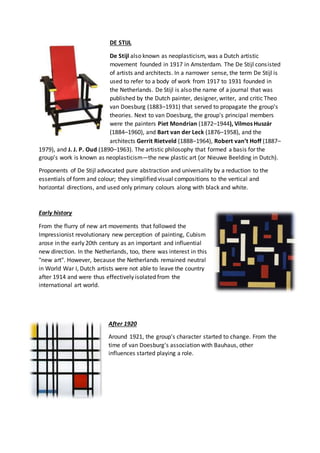 De stijl | PDF