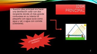 Destilador solar #scichallenge2017 | PPTX