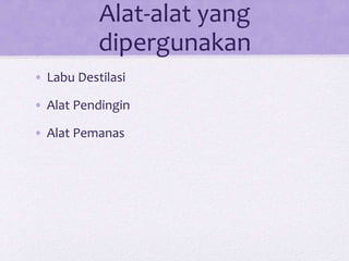 Destilasi | PPTX