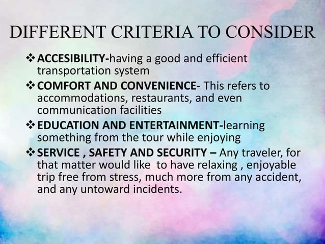 MS.TLE Destination | PPTX | Travel Preparation and Advice | Travel