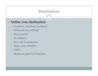 Destination Management Course | PDF