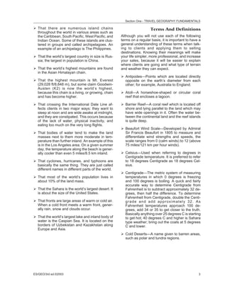 Destination geography for travel and tourism | PDF