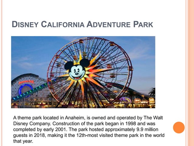 Destination highlights disneyland | PPT