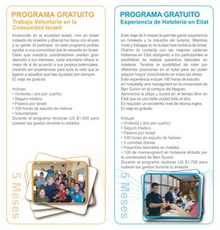 Destination Israel Spanish Brochure - Destino Israel Catálogo Español | PDF