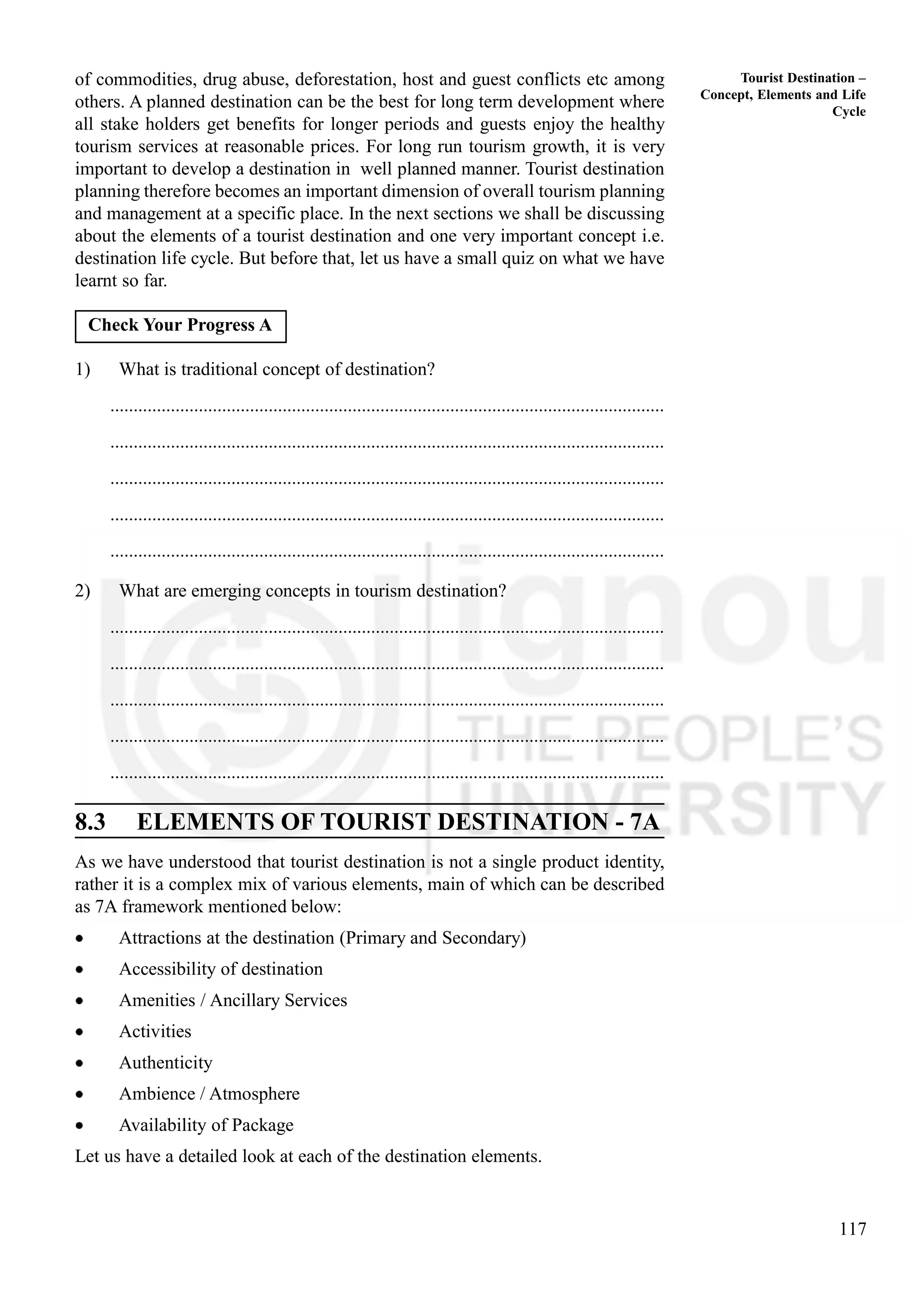 Destination Life Cycle (1).pdf | Travel Preparation and Advice | Travel