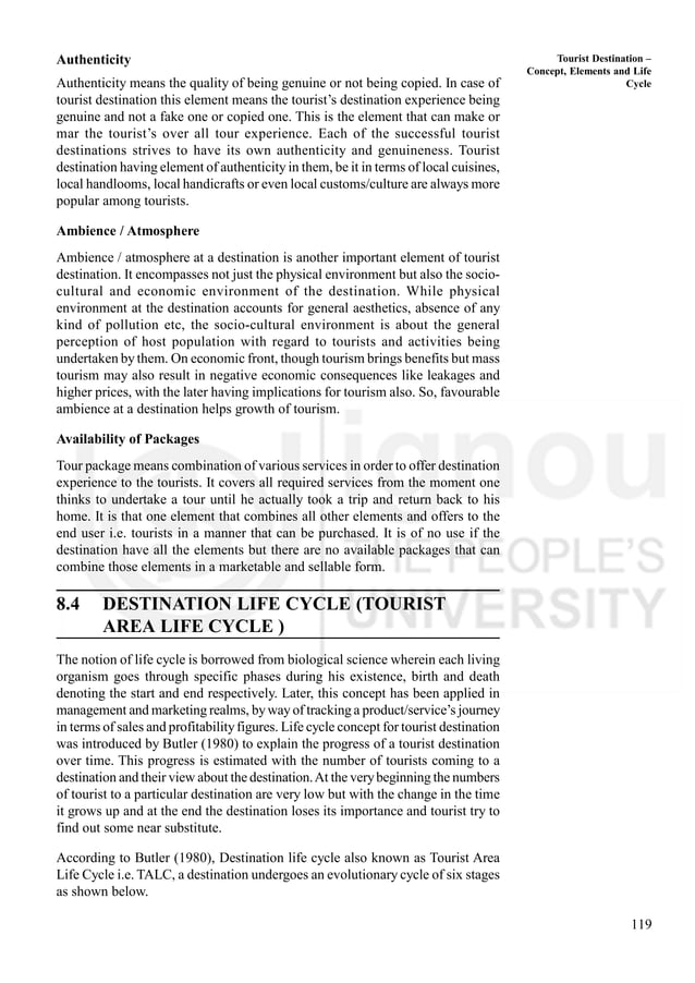Destination Life Cycle (1).pdf | Travel Preparation and Advice | Travel