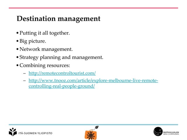 E-business in tourism: Destination marketing and management | PDF ...