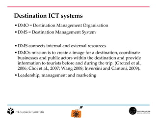 E-business in tourism: Destination marketing and management | PDF