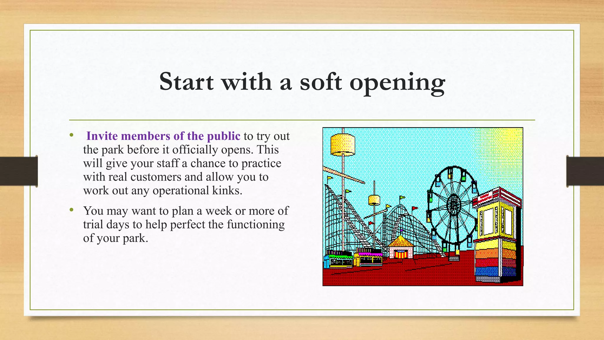 How to create an amusement park | PPTX | Amusement and Theme Parks ...