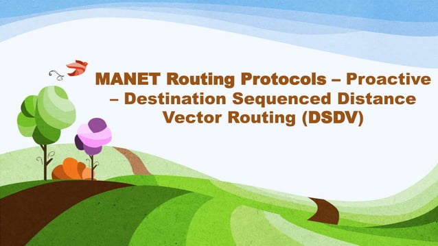 Destination Sequenced Distance Vector Routing (DSDV) | PPTX