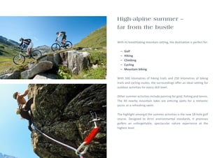Andermatt Swiss Alps Destination Brochure | PDF