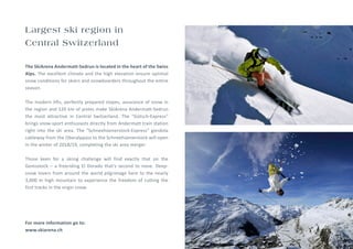 Andermatt Swiss Alps Destination Brochure | PDF