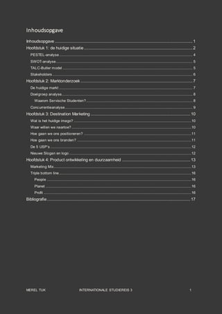 Destinations management plan Middelburg | PDF