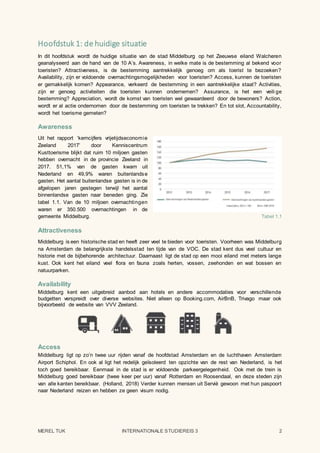 Destinations management plan Middelburg | PDF