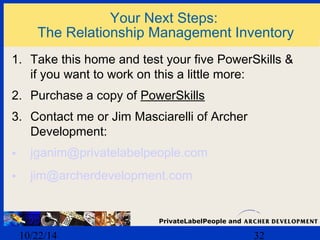 Center for Women & Enterprise: Destination Success with PowerSkills | PPT