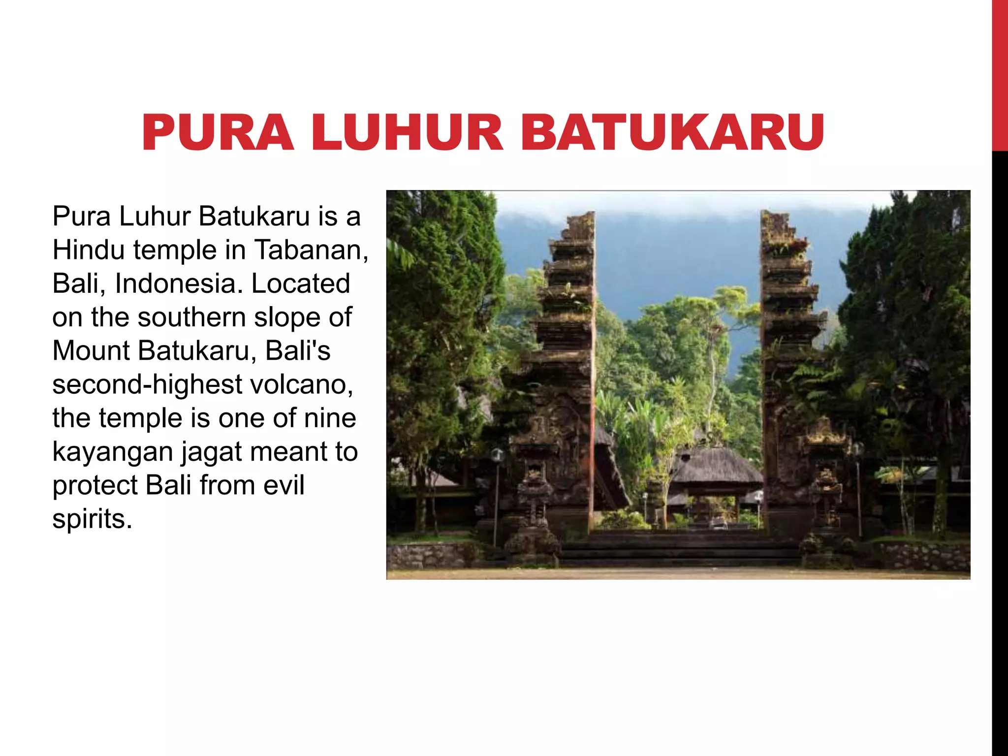Destination to visit in Bali | PPTX