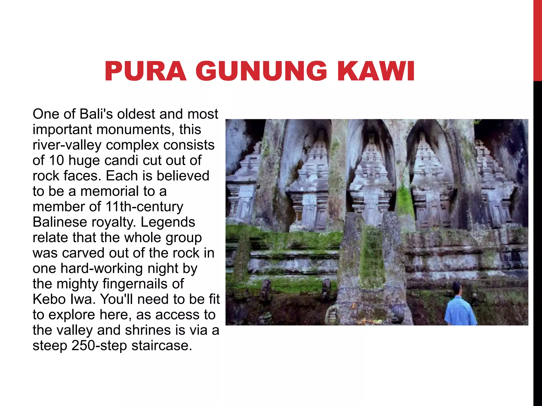 Destination to visit in Bali | PPTX