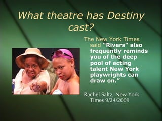 Destiny Casting | PPT | Television | Entertainment