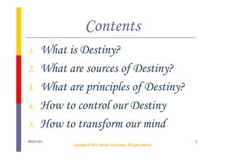 Destiny Control (English) | PPT