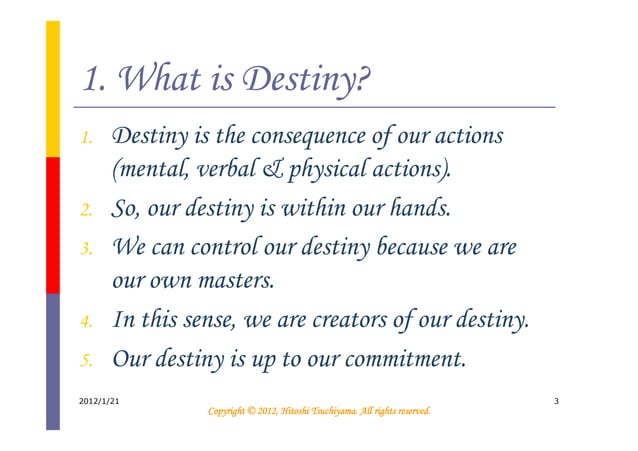 Destiny Control (English) | PPT