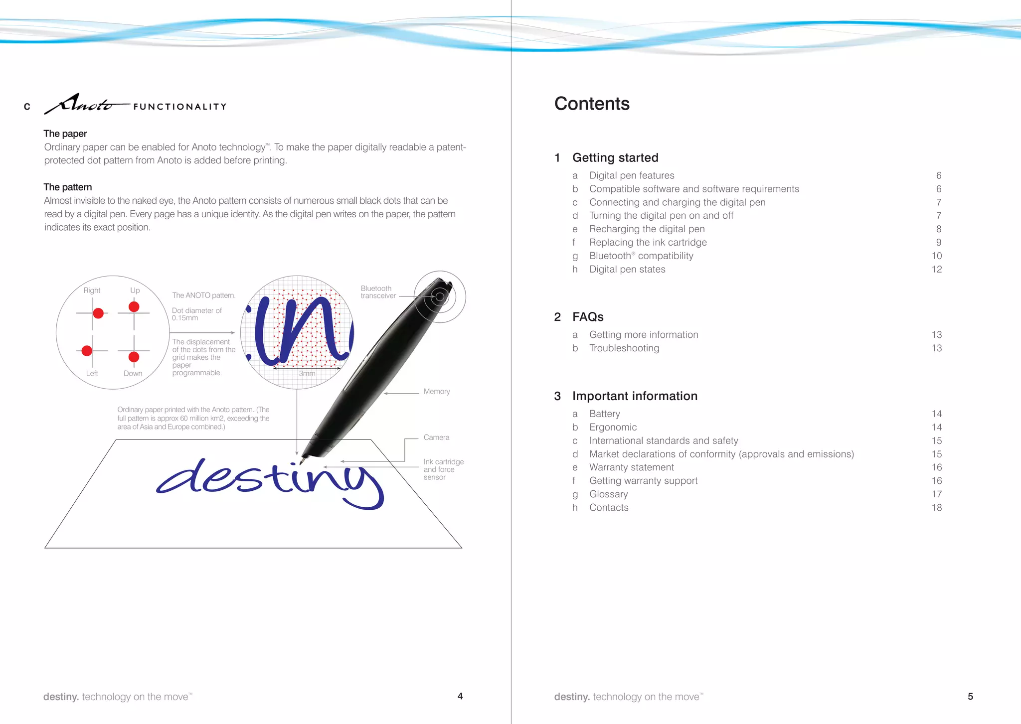Destiny pen user manual | PDF