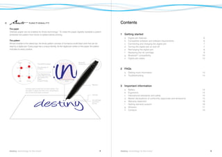 Destiny pen user manual | PDF