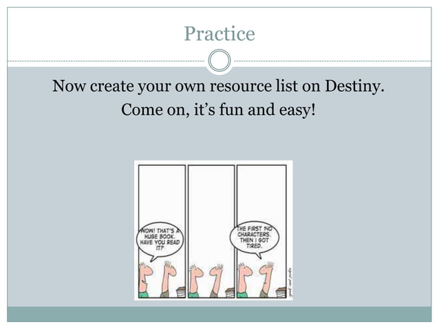 Destiny resource lists | PPT