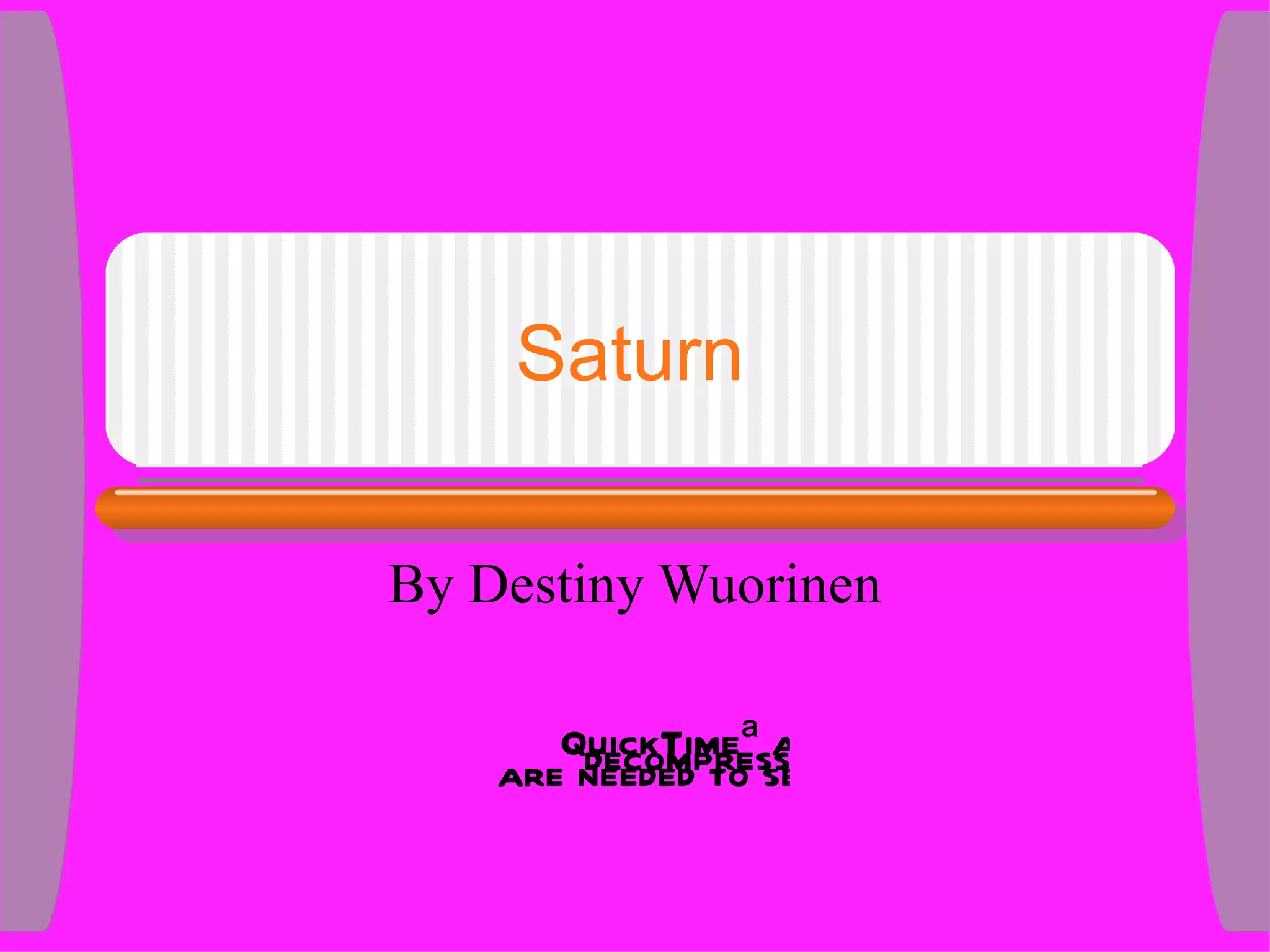 Destiny saturn | PPT