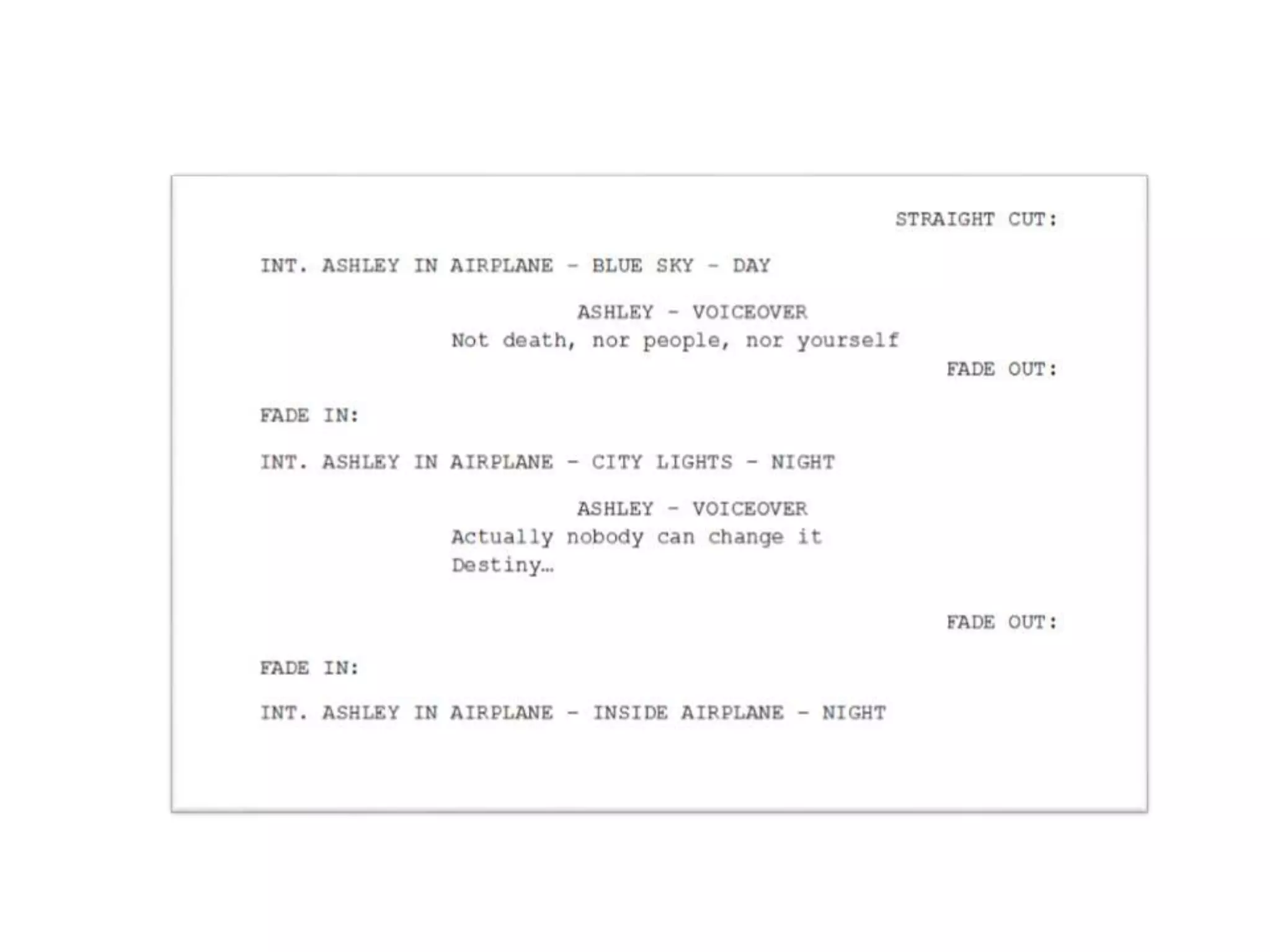 Destiny’s End Script | PPT