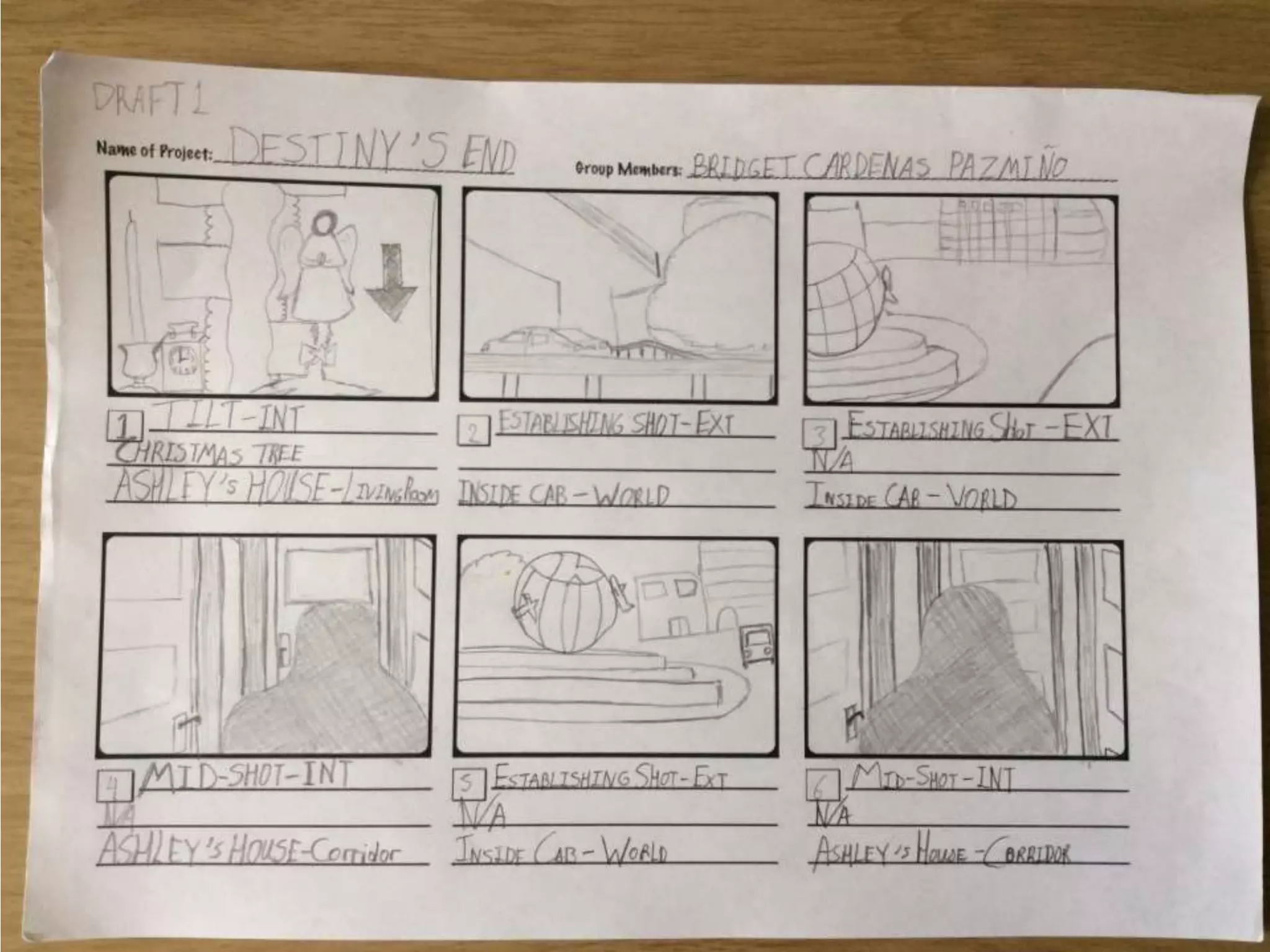 Destiny’s End Draft 1: Storyboard | PPTX