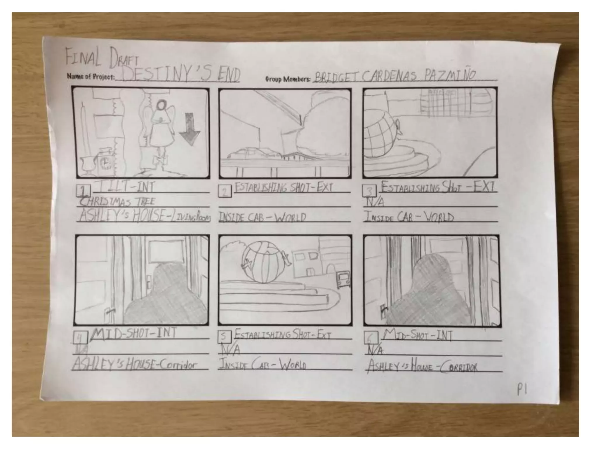 Destiny’s End Final Draft: Storyboard | PPTX