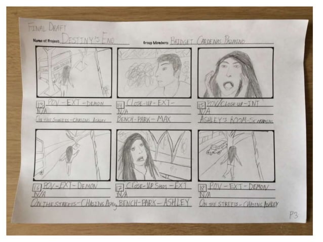 Destiny’s End Final Draft: Storyboard | PPTX