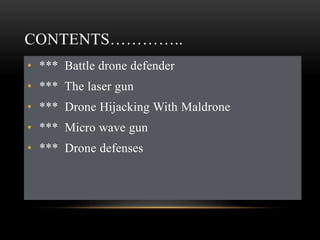 drone destroy guns | PPT