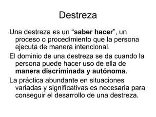 Destrezas | PPT
