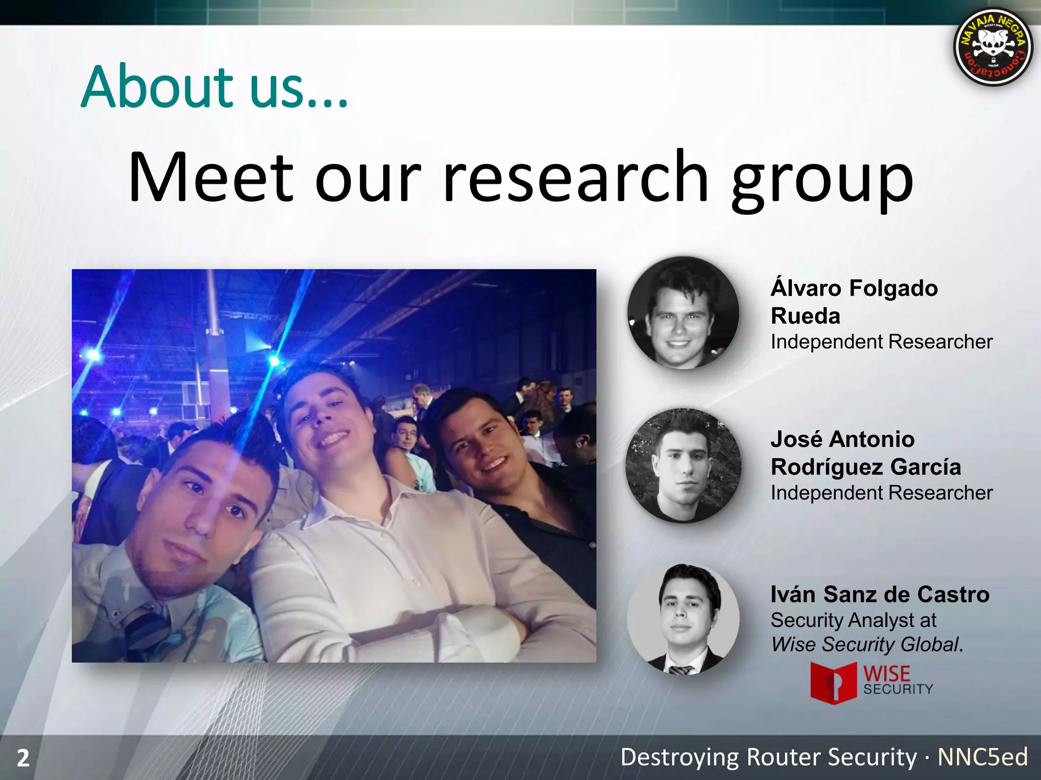 Destroying Router Security - NNC5ed | PPT