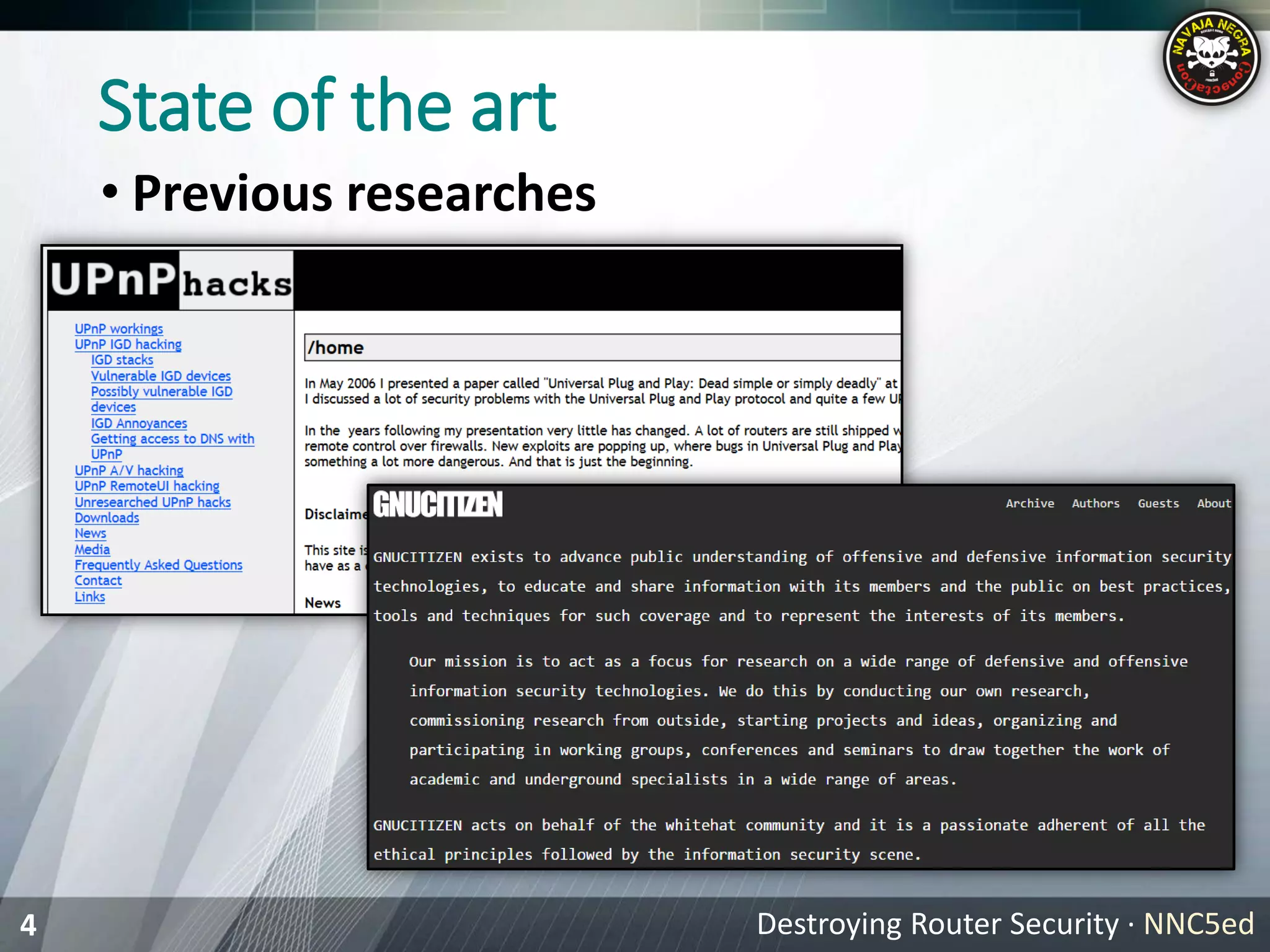 Destroying Router Security - NNC5ed | PPT