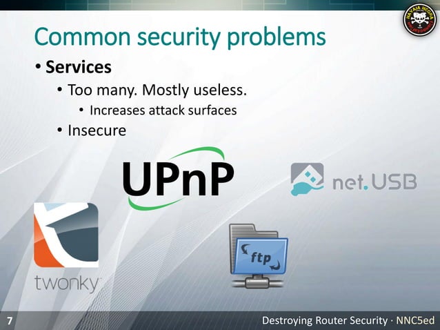 Destroying Router Security - NNC5ed | PPT